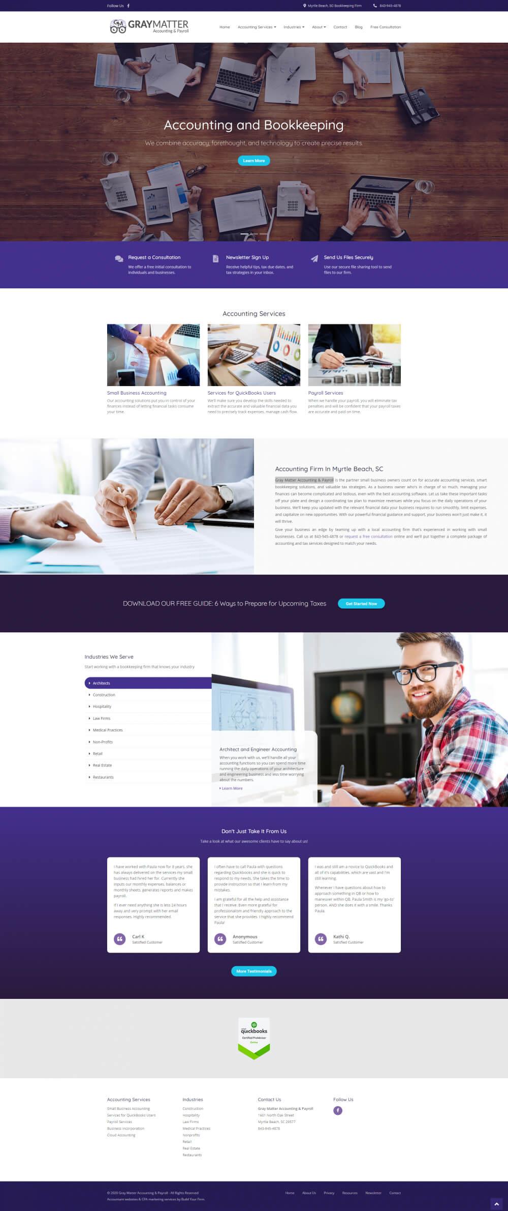 Payroll Website Design for Accountants | Web Designers