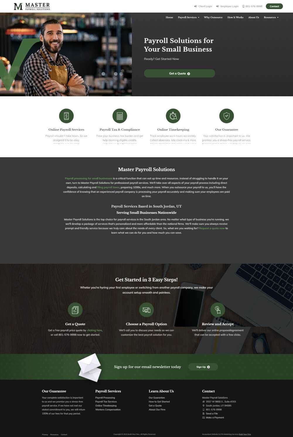 Payroll Website Design for Accountants | Web Designers